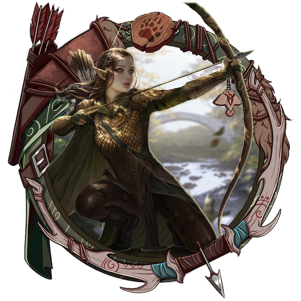 Ranger D&D Token Frame/digital Token/tabletop/dungeons and Dragons ...