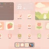 Cute Peach Orange Hand Drawn Ios & Android App Icons | Home Screen Set ...
