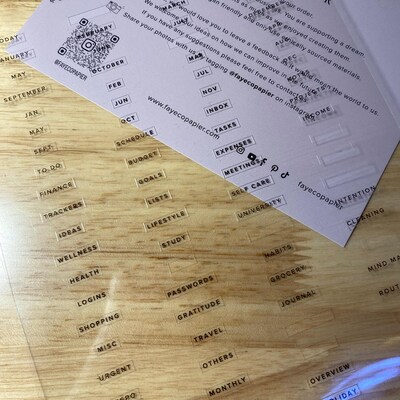 Minimal Habit Tracker Wheel Square Sticky Notepad Mini Sticky Notepad ...