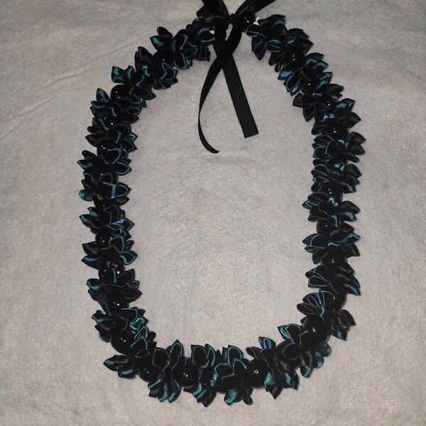 Purple Crown Flower , Hawaiian Ribbon Lei,graduation Lei,anniversary ...