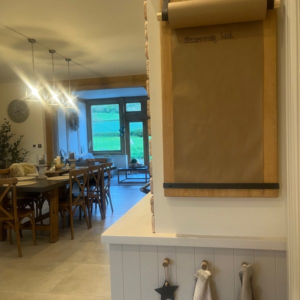 Wall Mounted Kraft Paper Roll Dispenser Made From Solid Wood | Hanging ...