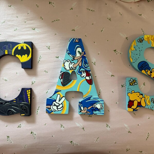 Custom Character Letters - Etsy