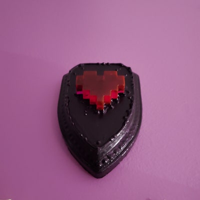 8-bit Heart Shield: Single - Etsy