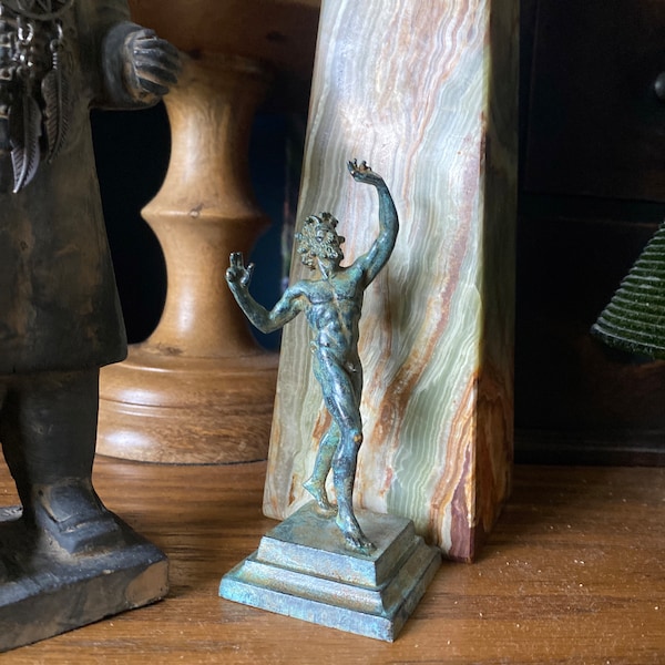 Roman Statue - the Dancing Faun of Pompeii Figurine - Ancient Satyr ...