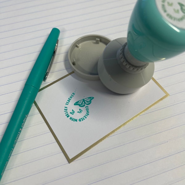 Teacher Assisted - Teacher Feedback Stamp - Etsy