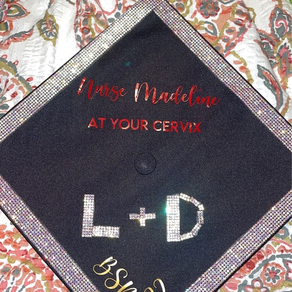 Graduation Cap Vinyl Decal Vinyl Sticker Custom Graduation Hat Vinyl ...