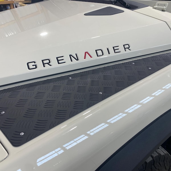 Ineos Grenadier Lambda & Logo Inlays. Custom Hood and Back Door ...