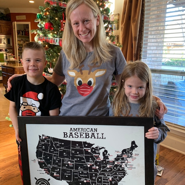 Baseball Stadium Tour Map | Vintage Ballpark Bucket List | Personalized ...