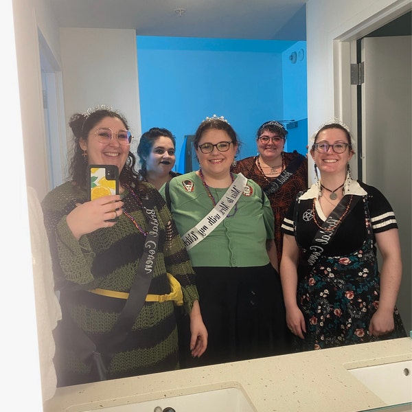 Miss to Mrs With My Witches Set of Bachelorette Party Sashes 2-20 Sash ...