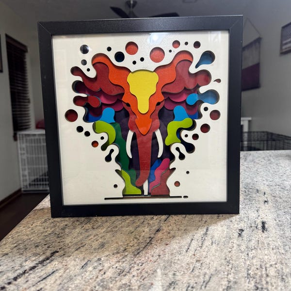 Layered Bird SVG, Shadow Box Template, Sparrow Bird 3D SVG Shadowbox ...