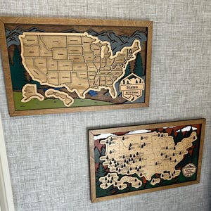 Personalized US Travel Map, US Travel Map, Travel Map Tracker, Family ...