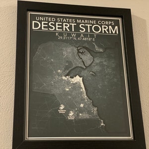 Wall Art Map United States Marine Corps Base Camp Pendleton | Etsy