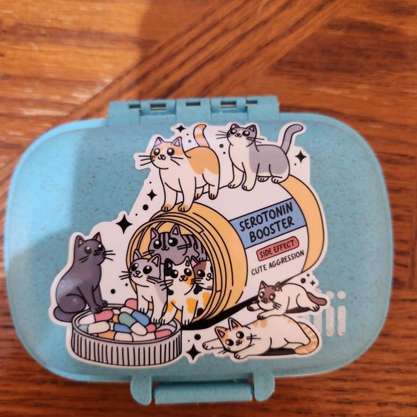 Antidepressant Cat Sticker, Funny Cat Sticker, Cat Mom Sticker, Cat ...