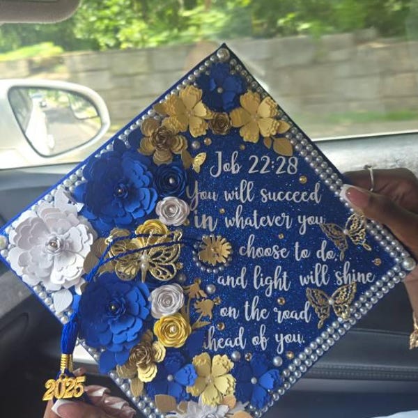 Custom Graduation Cap Topper Personalized Grad Cap - Senior Class of ...