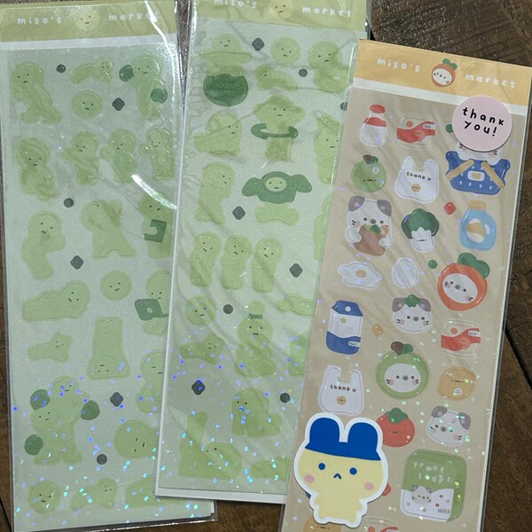 Miso Bakery | Holographic Deco Sticker Sheet | Journaling, Planner ...