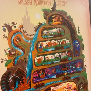 Splash Mountain Print, Magic Kingdom, Walt Disney World - Etsy