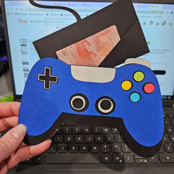 Video Game Controller Money Holder Svg, DIY Video Game Card, Video Game ...