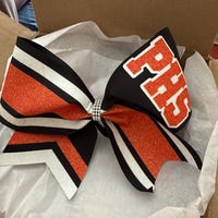 Pink Football Cheer Bow - Custom Cheer Bows Choose Glitter or Grosgrain ...
