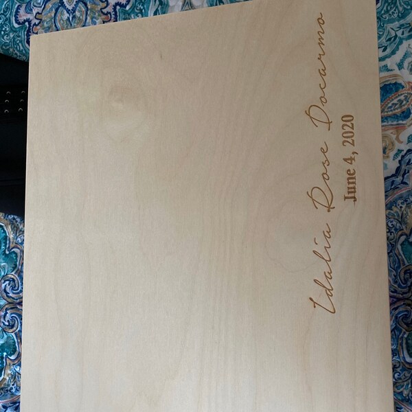 Personalized Wooden Keepsake Box - Personalised Wood Baby Memory Box ...