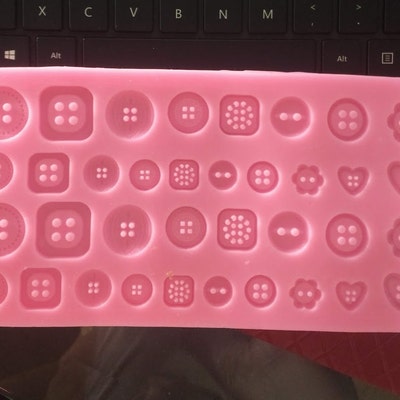 Button Molds 4-hole Buttons for Resin Soap or Wax - Etsy