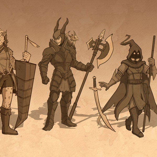 Custom RPG Character Design, Dnd Character Commissions, Digital ...