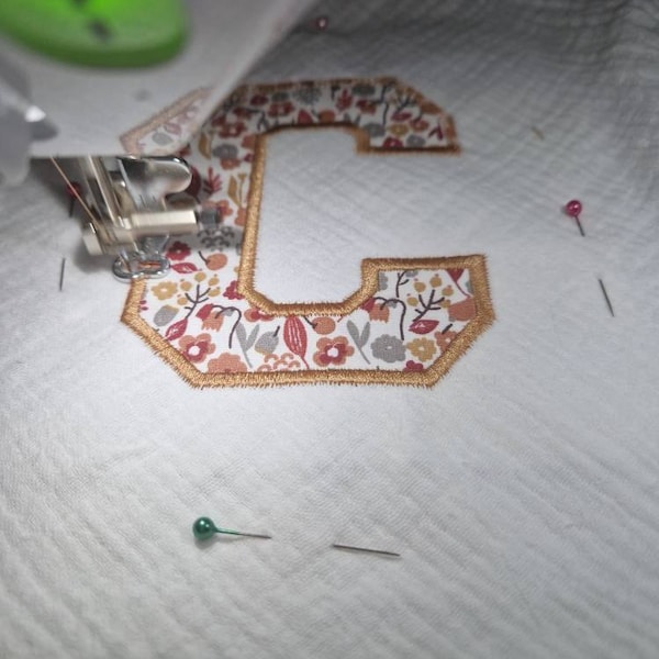 Applique Alphabet, Applique Letter, Applique Font, Embroidery Font ...