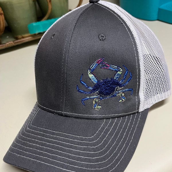 Blue Crab Embroidery Design - Etsy