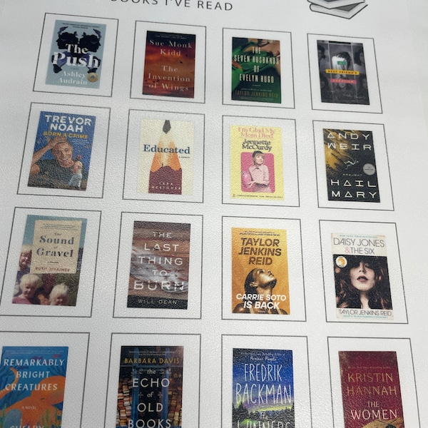 Custom Book Cover Sticker Sheet - Etsy