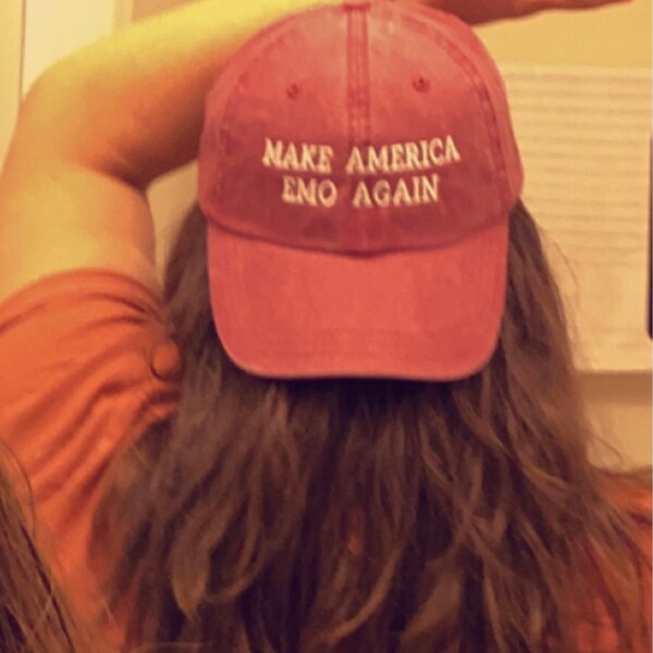 Make America Emo Again Hat Embroidered Baseball Dad Cap MAGA Hat, Emo ...