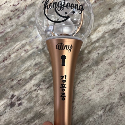 5 Decals Set Ateez for ATINY LIGHTINY Lightstick Matte Rose Gold Vinyl ...