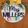 Teacher Door Sign, Classroom Notebook Paper Door Hanger, Classroom Door ...