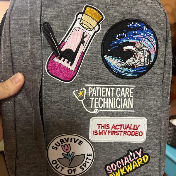 5 Pcs Doctor/nurse Assorted Embroidered Iron on Patches, Medicine ...