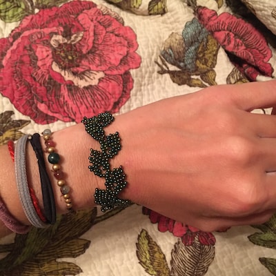 Beaded Poppy TUTORIAL Beading Pattern Seed Bead Flower Brooch PDF ...