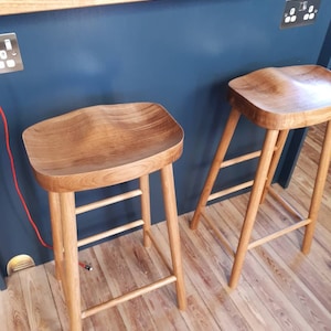 CLASSIC Oak Stool/ Handmade to Any Height/ Solid Oak Kitchen - Etsy UK