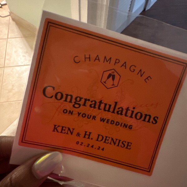 Custom Champagne Label, Champagne Bottle Labels, Mini Champagne Bottle ...
