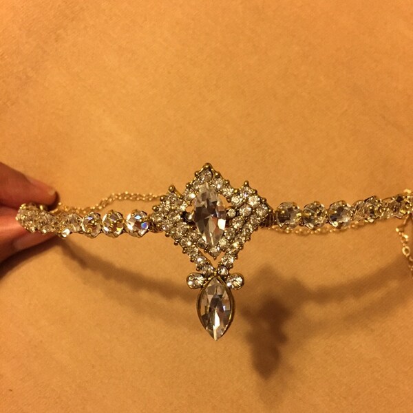 Gorgeous Bridal Head Circlet Head Piece With Rhinestones and Crystals ...
