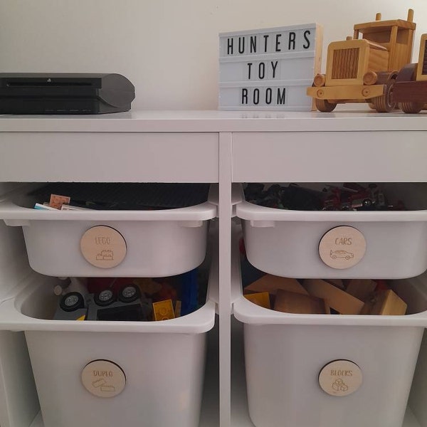 Toy Storage Tags Trofast Tub Labels Organisation Kids Toys Storage ...