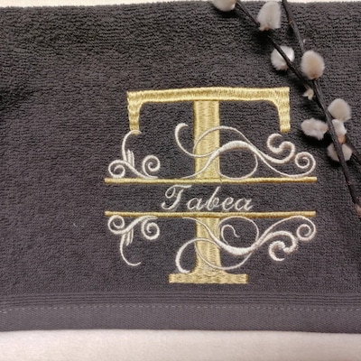 6'' Split Letter Monogram Embroidery Pattern - Etsy