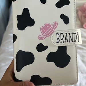 Cow Girl Budget Binder Budget Binder Cow Print Western Personalized ...