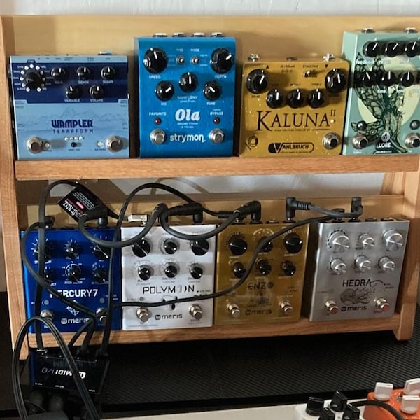 Vertical Desktop Pedalboard / Effects Pedal Stand / Guitar Pedals ...