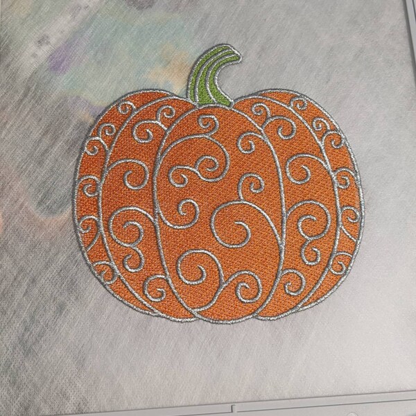 FSL Fall Pumpkin - Machine Embroidery Design, Freestanding Lace Pumpkin ...