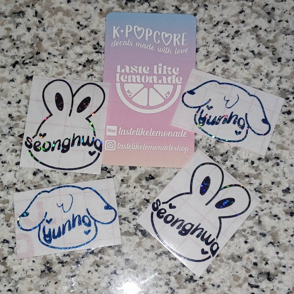 K-pop ATEEZ Aniteez Character Member Lightstick Sticker Decal - Etsy