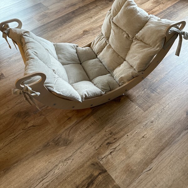 Climbing Arch With Pillow Montessori Climbing Triangle Pickler Arch ...