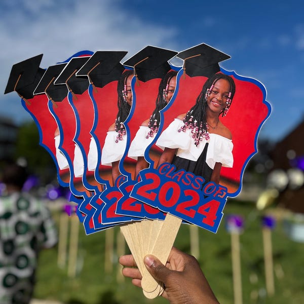 Editable Graduation Fan Template - Etsy