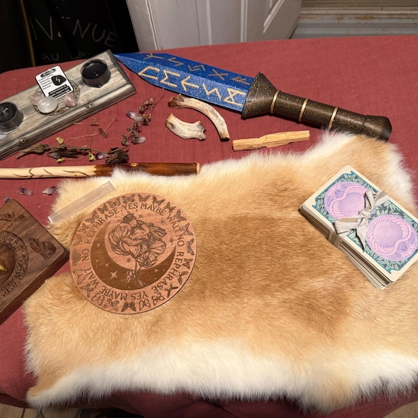 Web of Wyrd Symbol Engraved Acacia Key Ring Wallet Coin Bowl Pagan ...