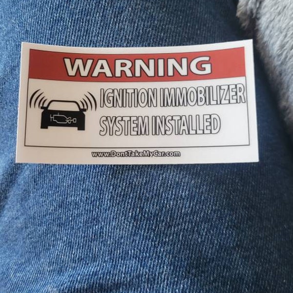 Anti Theft Car Sticker ODB Port Disabled Theft Prevention Sticker - Etsy