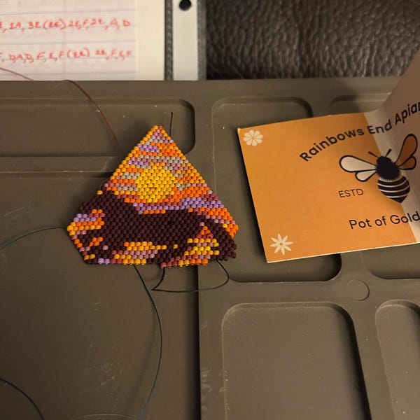 Native Inspired Bead Loom Pattern - Bear Paw Loom Bracelet Pattern - Etsy