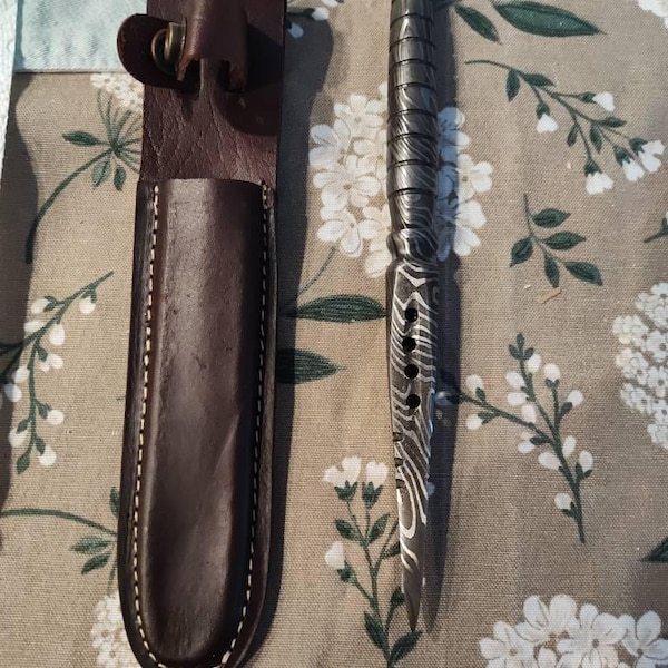 Handmade Double Edged Boot Knife , Damascus Best Hunting Knife ...