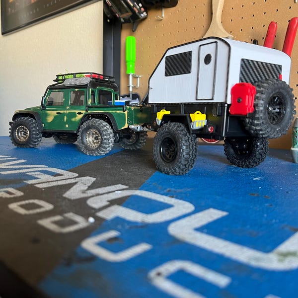1/24 Scale SCX24 C10 & Bronco Rock Sliders, RC Crawler Accessories ...