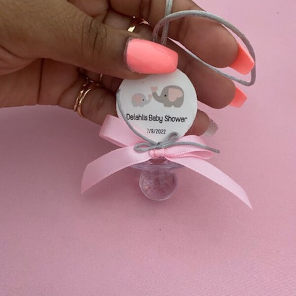 12 the Grinch Baby Shower Pacifier Necklace Favors| Baby Shower Games ...
